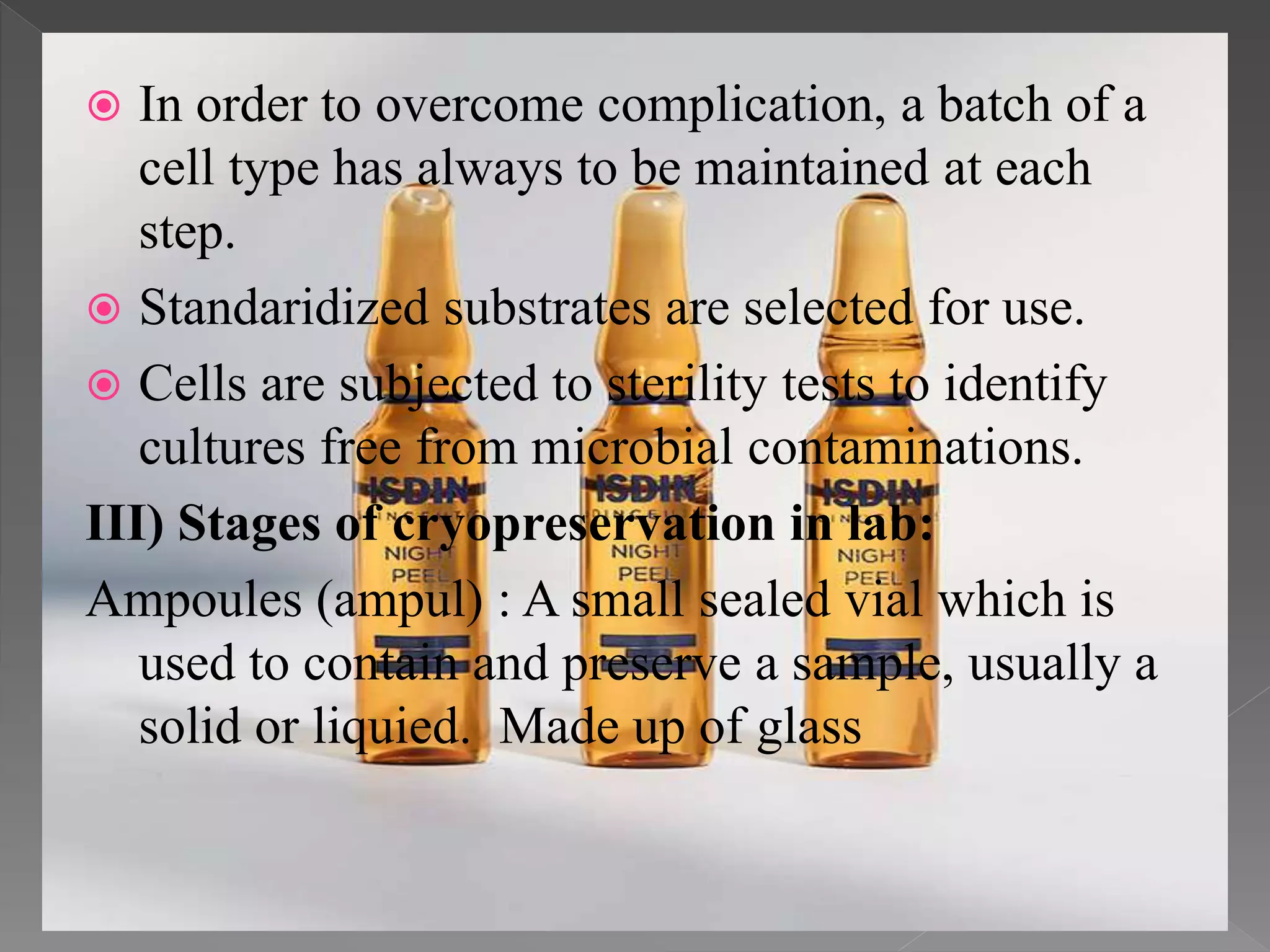 Cryopreservation ( methods and application) | PPTX