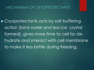 Cryopreservation and reconstitution of preserved cell lines | PPT