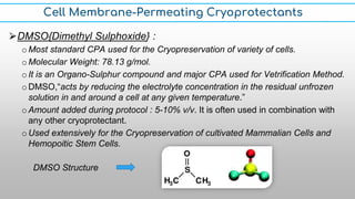 Cryopreservation of tissues , cell n ova .pptx