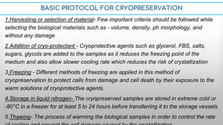 Cryopreservation of tissues , cell n ova .pptx