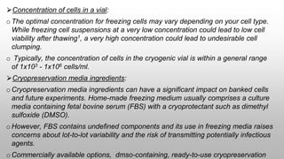 Cryopreservation of tissues , cell n ova .pptx