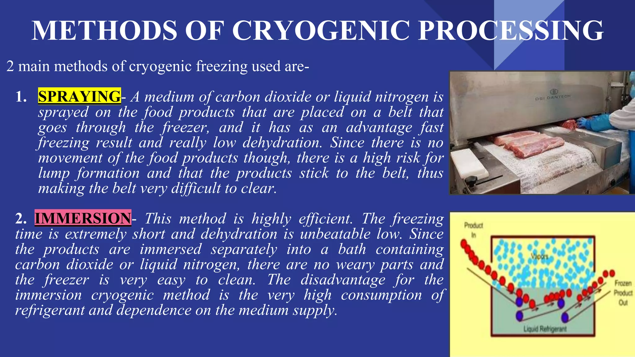 Cryopreservation of Food Products | PPTX