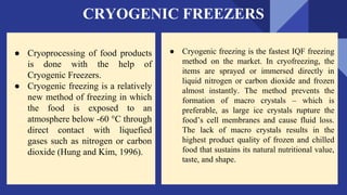 Cryopreservation of Food Products | PPTX