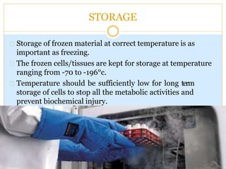 Cryopreservation of germplasm | PPTX