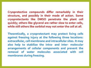 Cryopreservation of plant tissues.ppt
