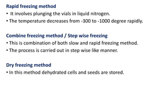 Cryopreservation of fruit crops | PPTX
