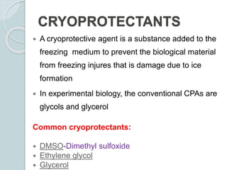 Cryopreservation,sperm banking,artificial insemination | PPTX