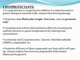 Cryopreservation src | PPTX