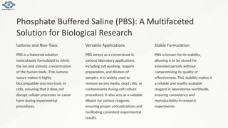 Cryoprotective Media And Phosphate Buffered Salin: Complete Guide | PPT