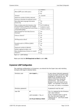 Cryoserver Configuring Lotus Notes | PDF