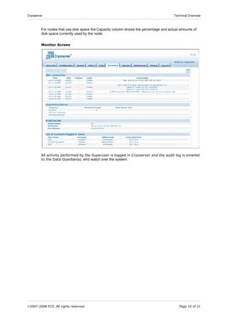 Cryoserver Technical Overview | PDF
