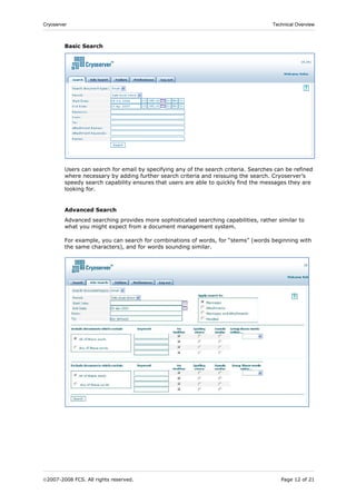 Cryoserver Technical Overview | PDF