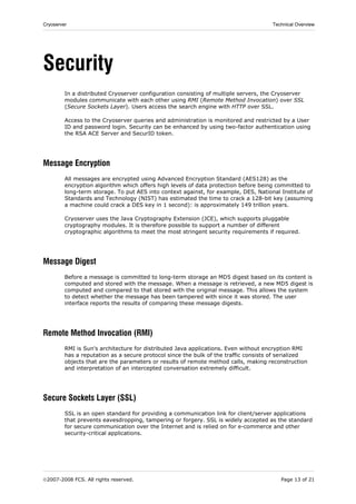 Cryoserver Technical Overview | PDF