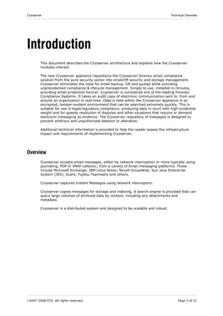 Cryoserver Technical Overview | PDF