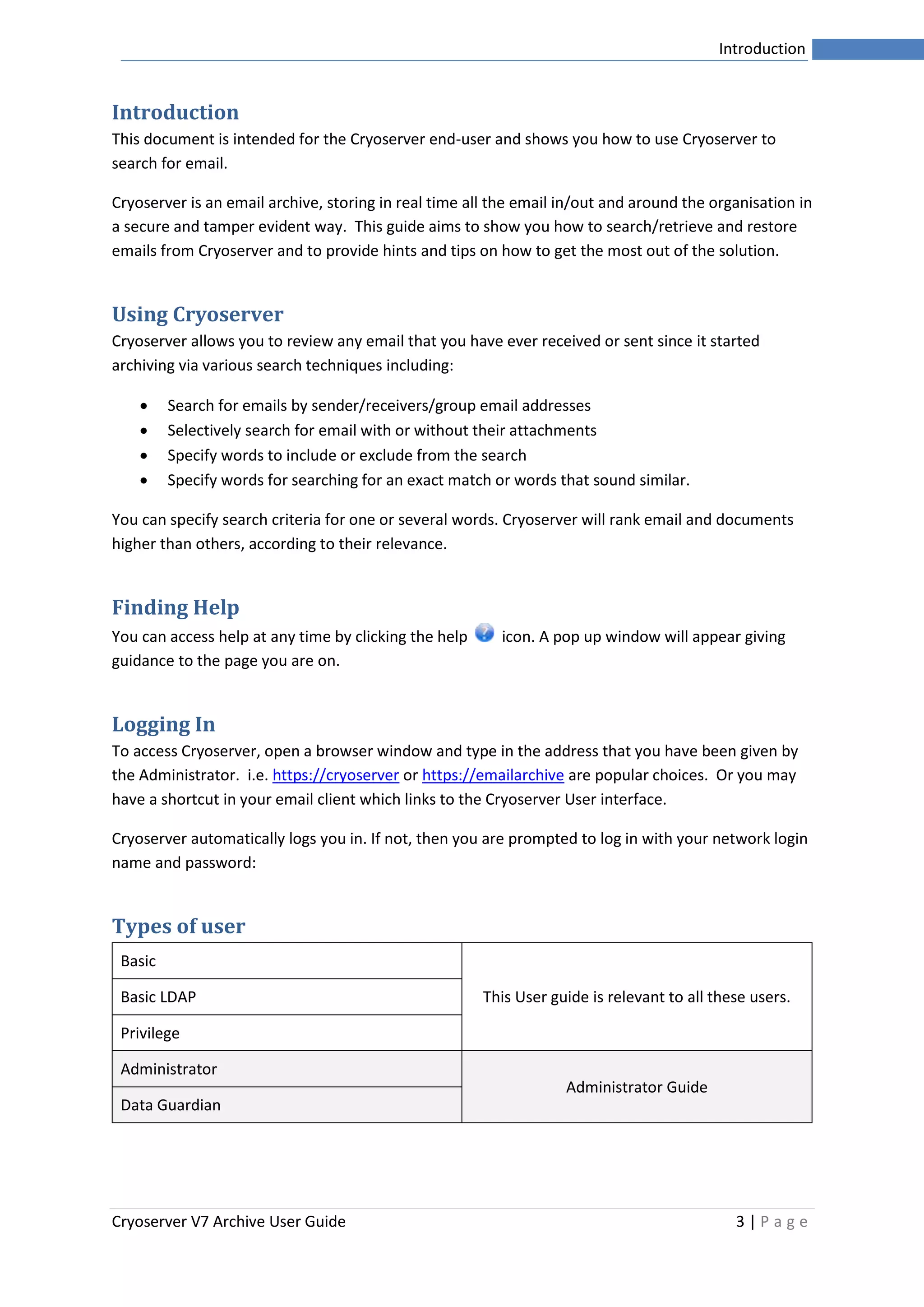Cryoserver v7 User Guide | PDF