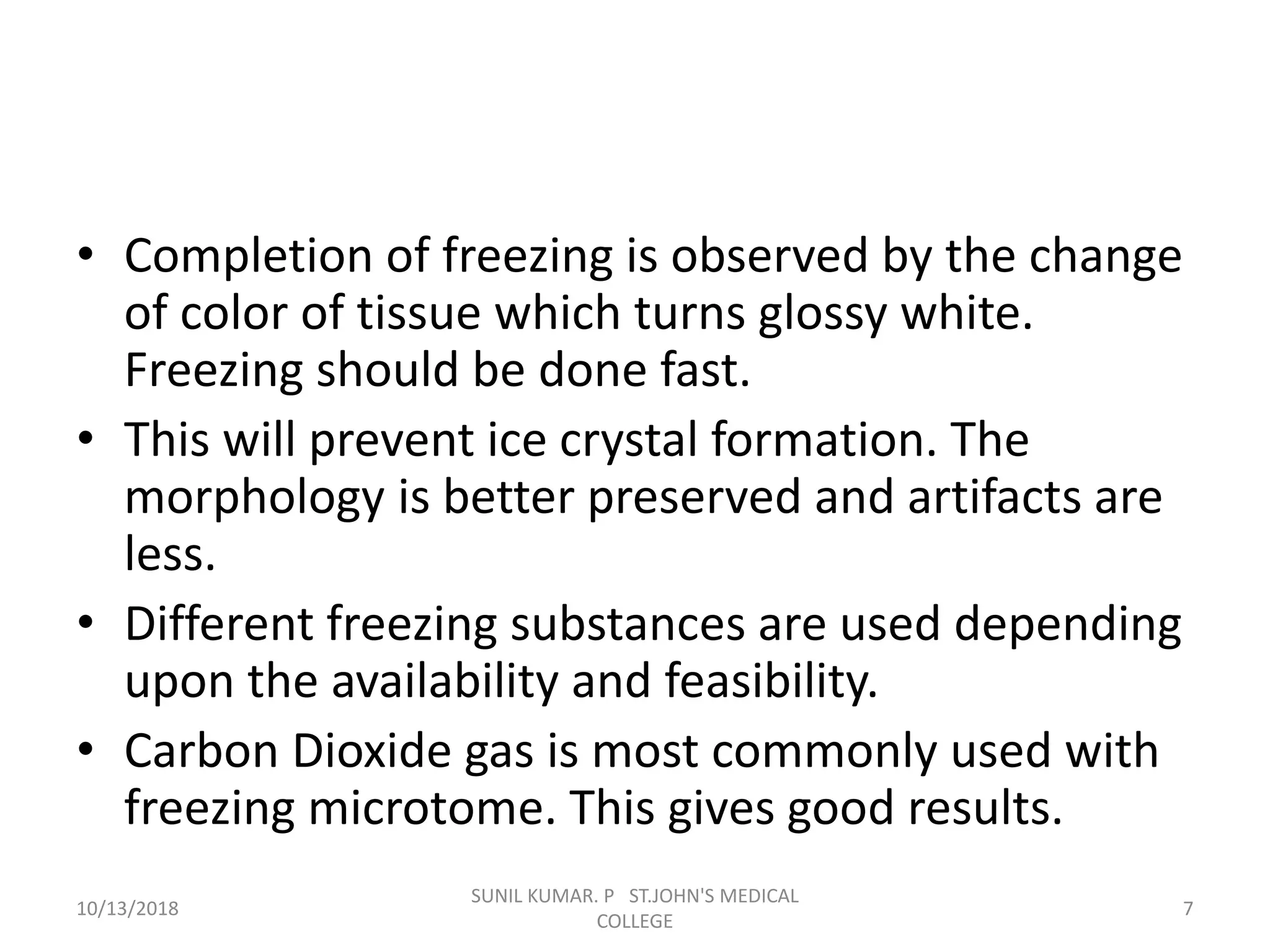 Cryostat and frozen section | PPTX