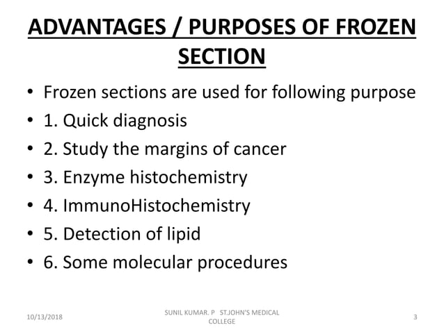 Cryostat and frozen section | PPTX