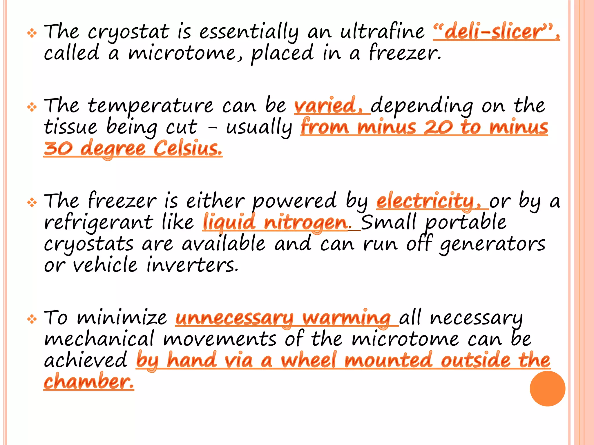 Histopathology - CRYOSTAT | PPTX