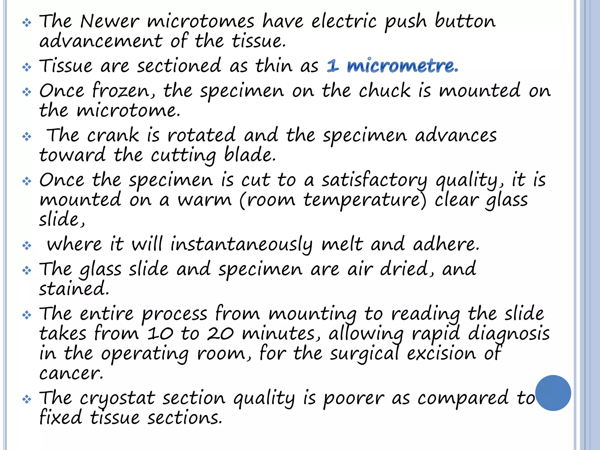 Histopathology - CRYOSTAT | PPTX