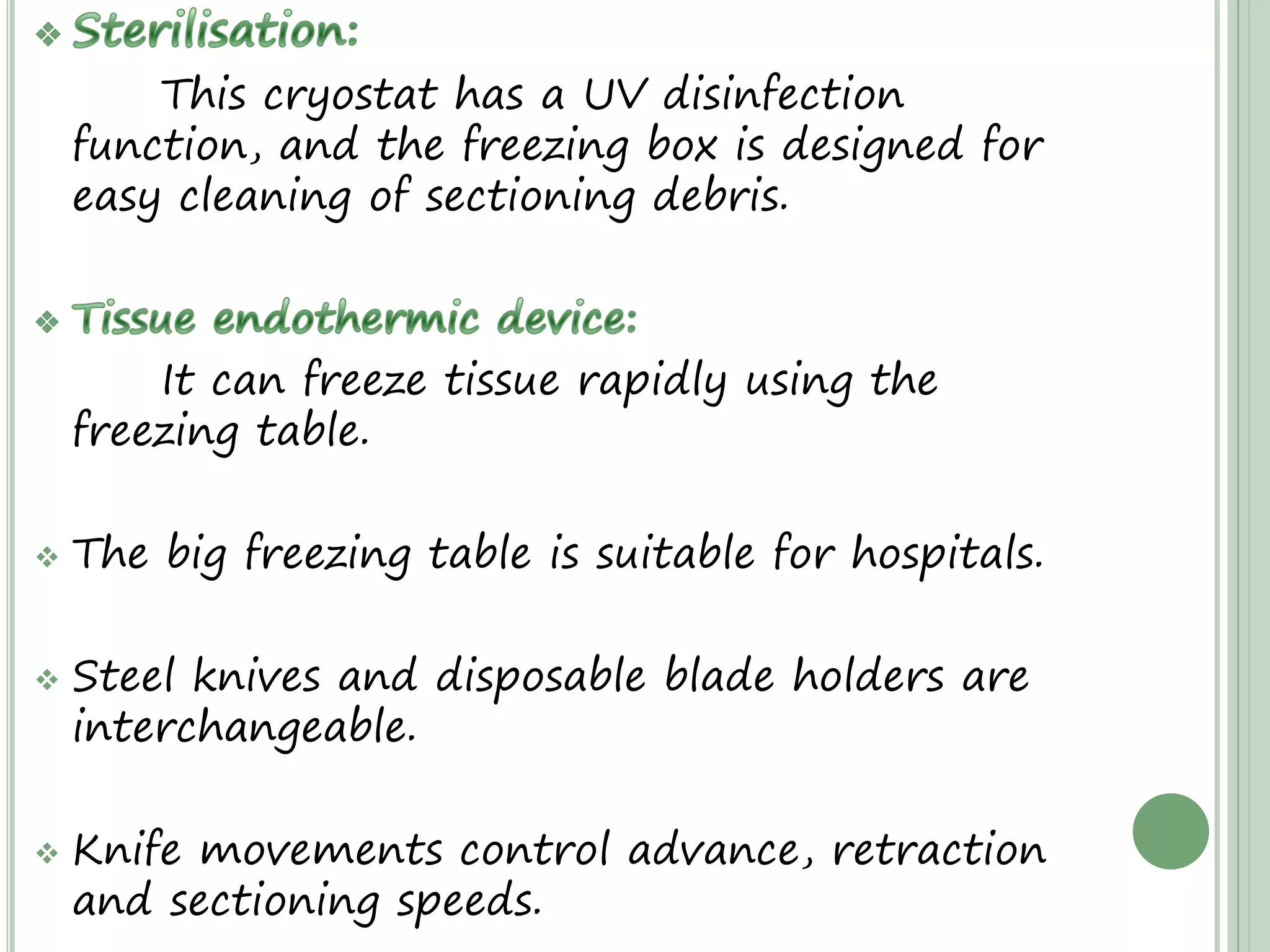 Histopathology - CRYOSTAT | PPTX