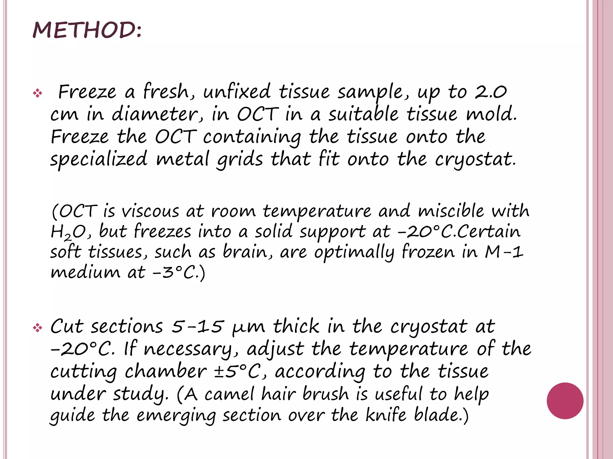 Histopathology - CRYOSTAT | PPTX