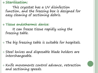 Histopathology - CRYOSTAT | PPTX