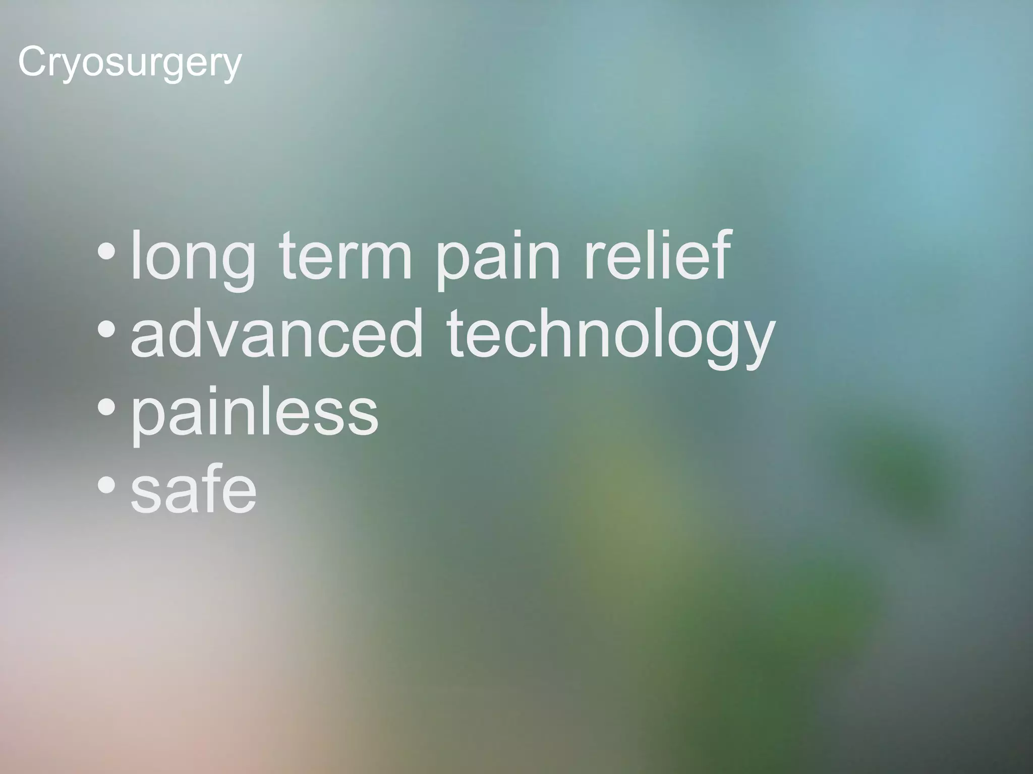Cryosurgery | PPT