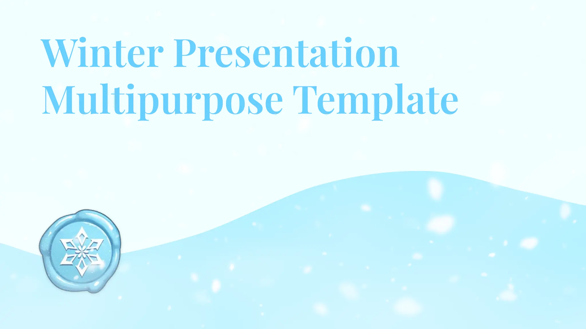 Multipurpose Winter Presentation Template | PDF