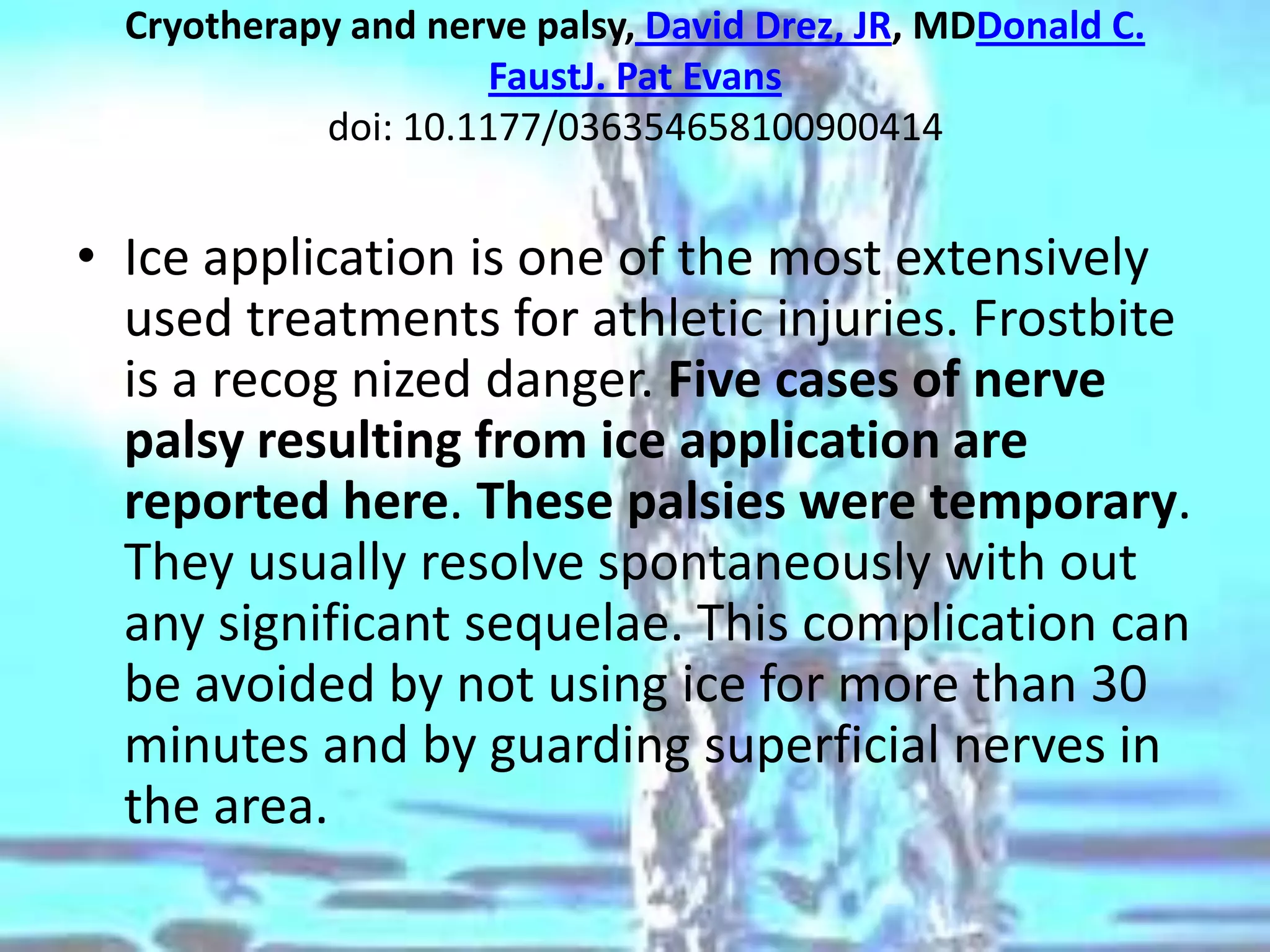 Cryotherapy | PPTX