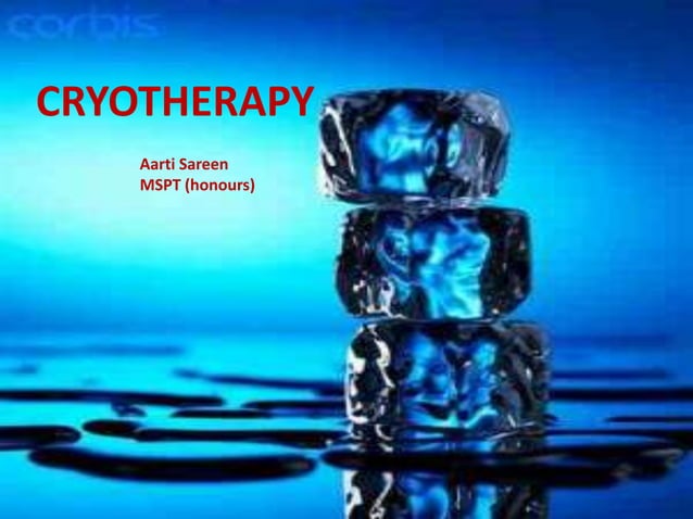 Cryotherapy | PPTX | First Aid | Injuries