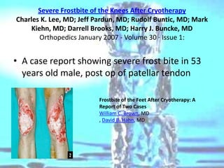 Cryotherapy | PPTX