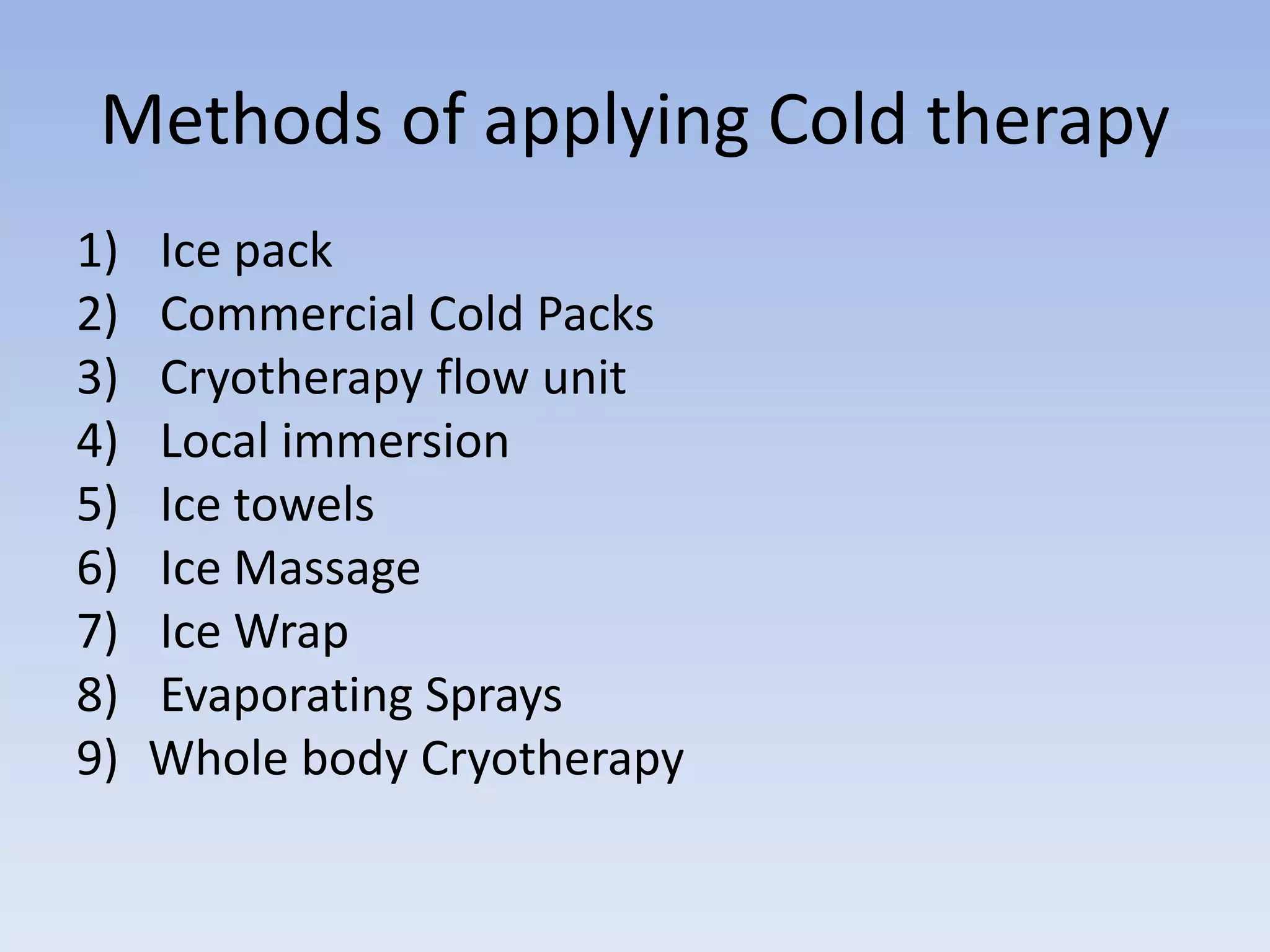 Cryotherapy | PPTX