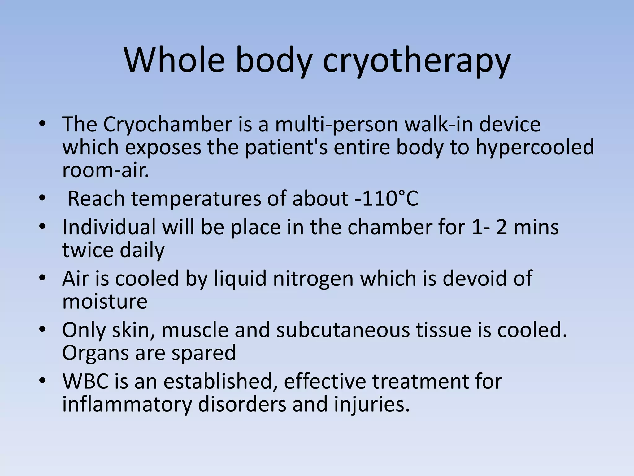 Cryotherapy | PPTX