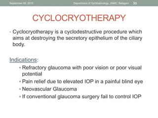 Cryotherapy in Ophthalmology | PPTX
