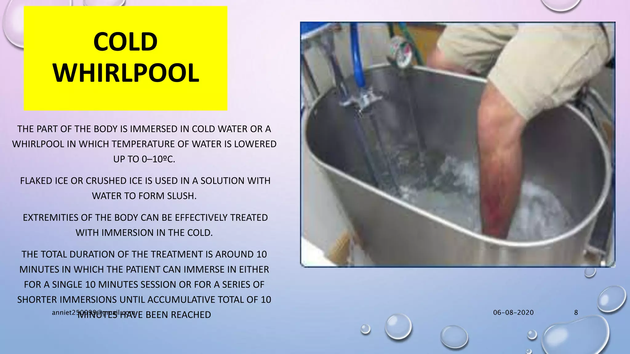 Cryotherapy.(.physiotherapy management) | PPTX