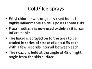 Cryotherapy | PPTX | First Aid | Injuries