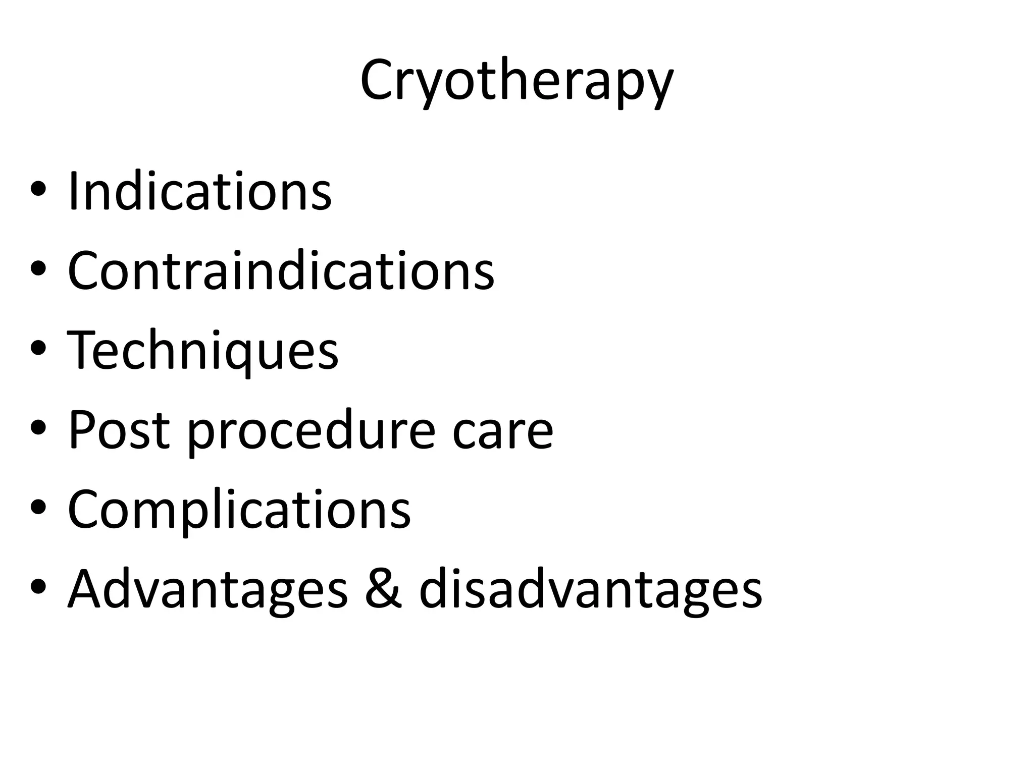 Cryotherapy | PPTX