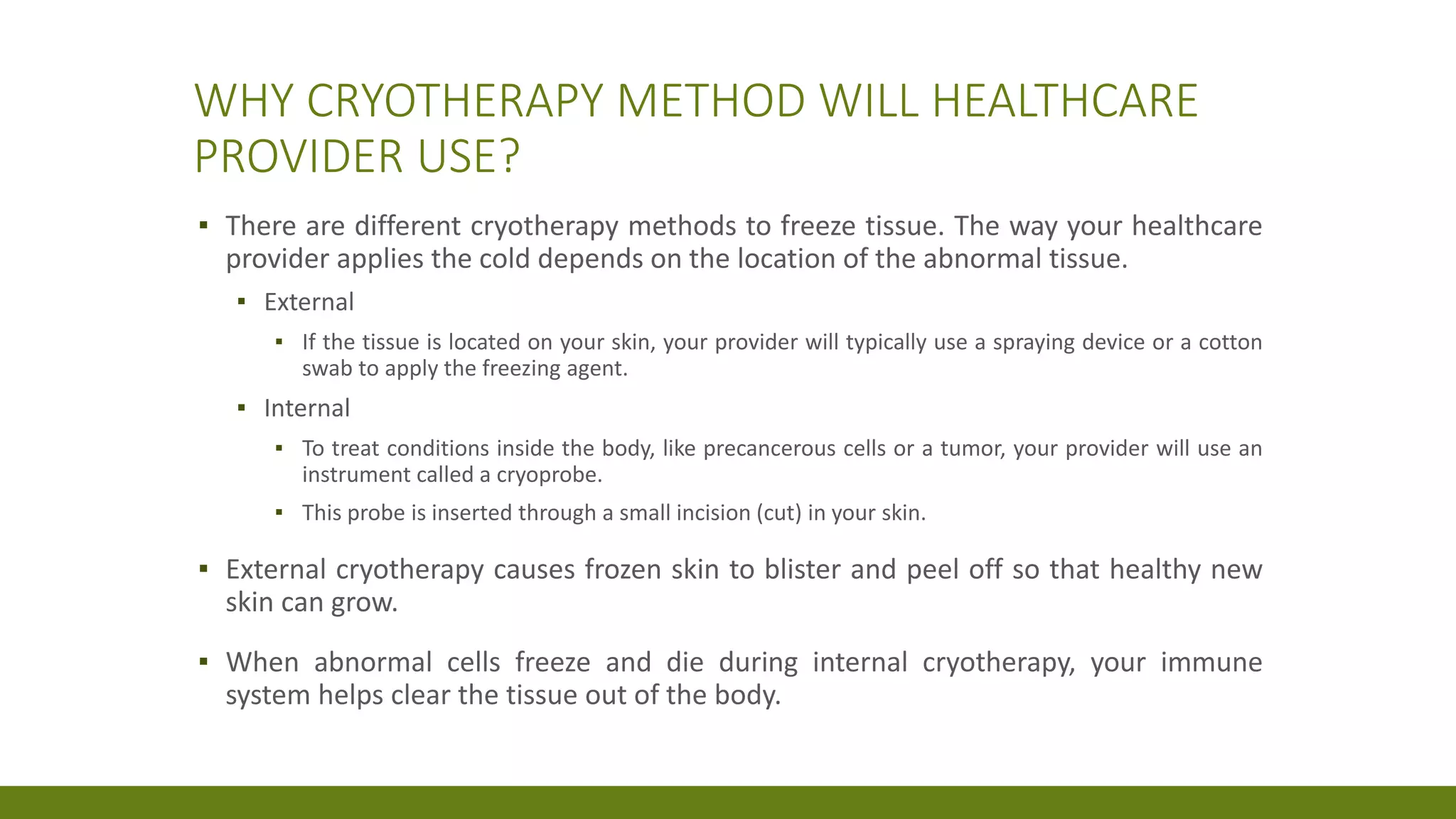 Cryotherapy | PPT