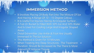 Cryotherapy By Rudra Mistry | PPTX