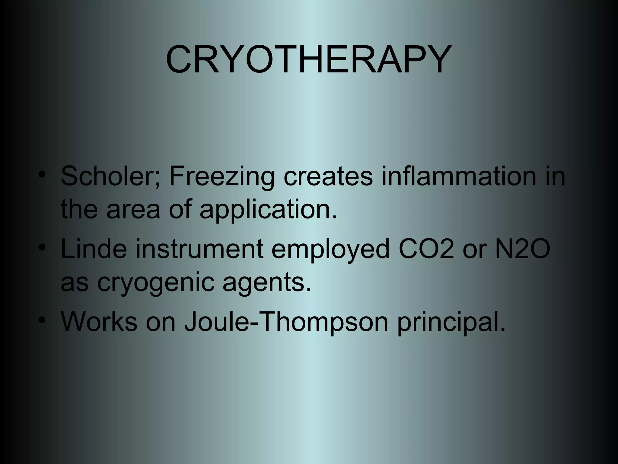 Cryotherapy | PPT