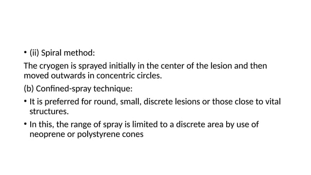 CRYOTHERAPY- applying cryogen to skin lesions | PPT