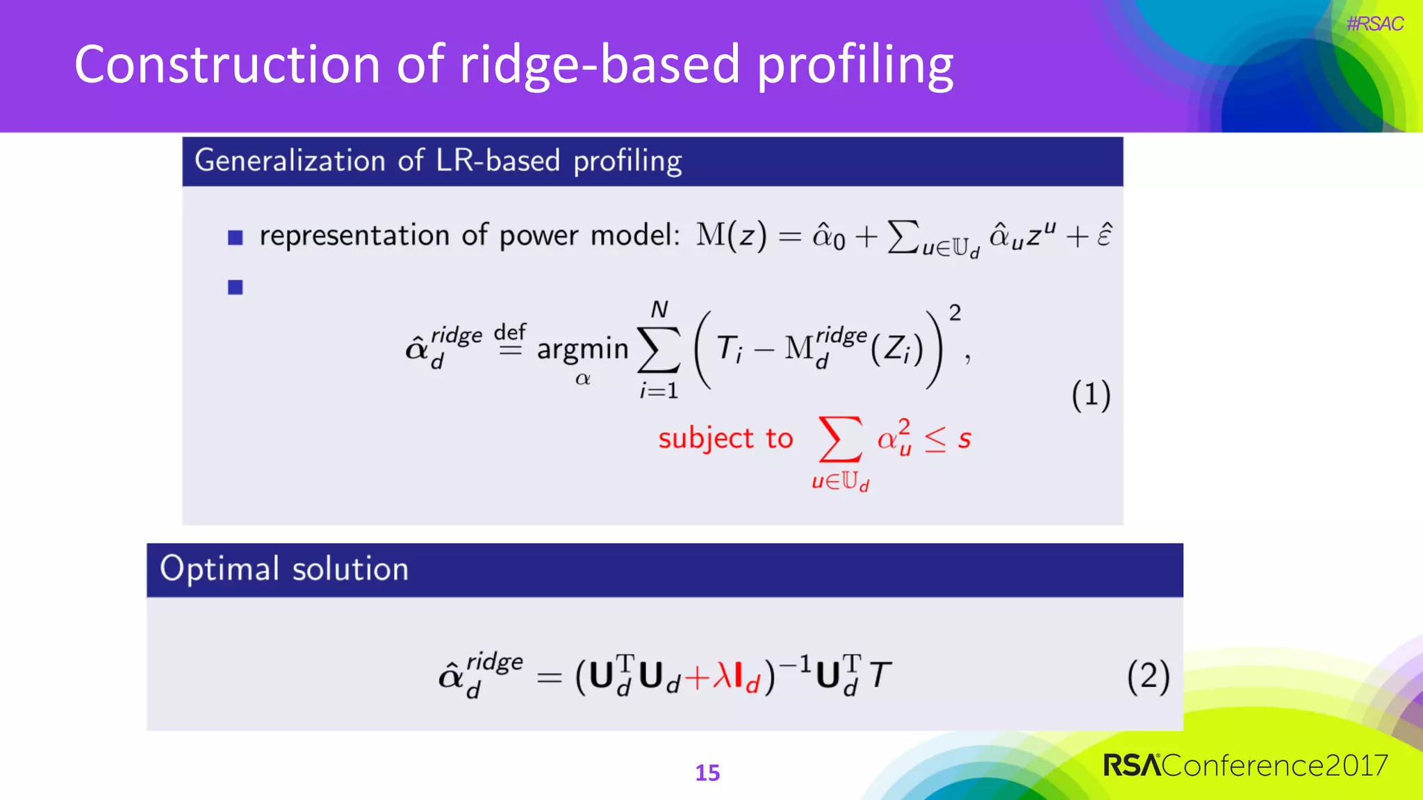 Ridge-based Profiled Differential Power Analysis | PDF | Computer ...