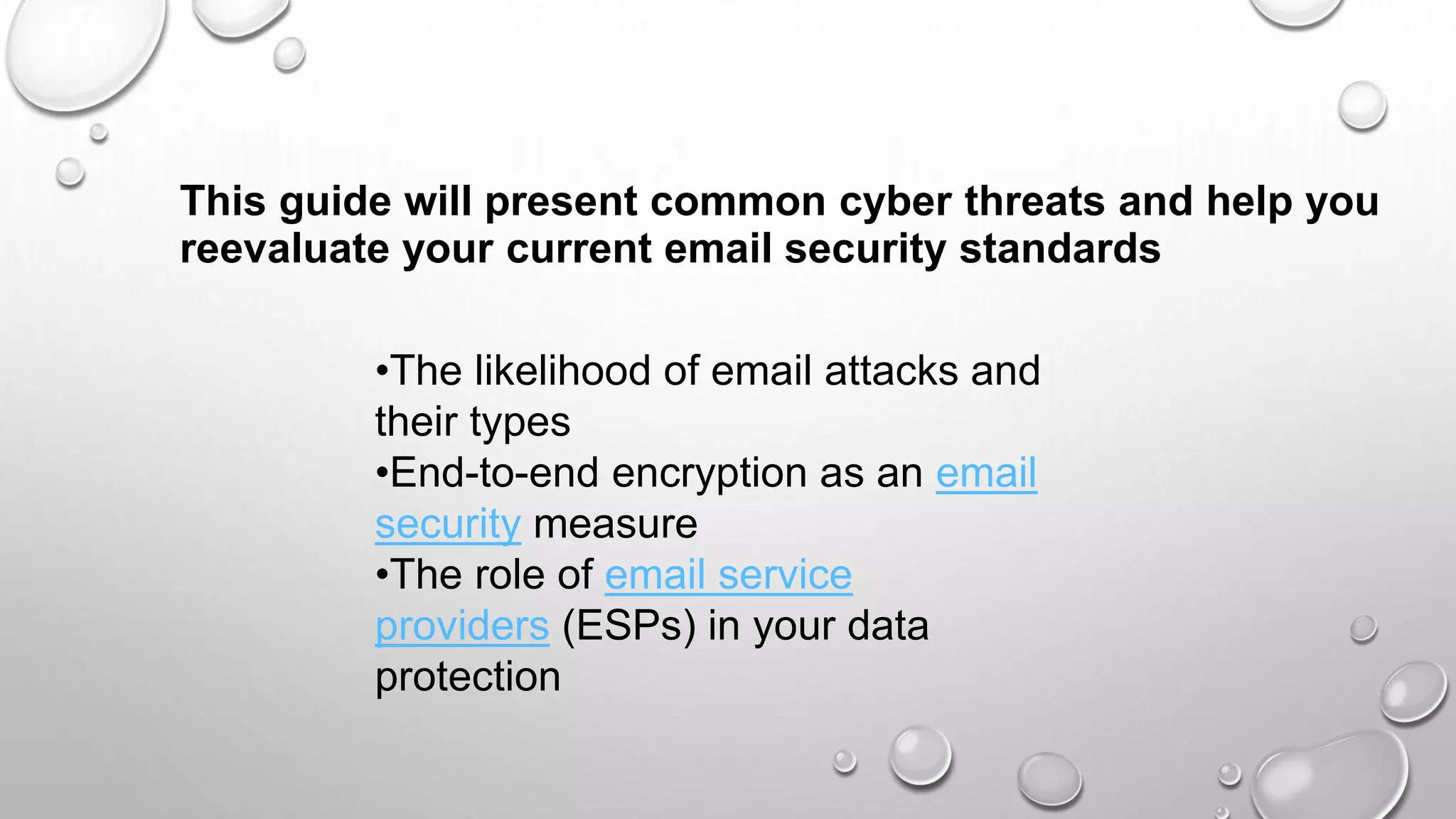 Email established keys privacy | PPTX