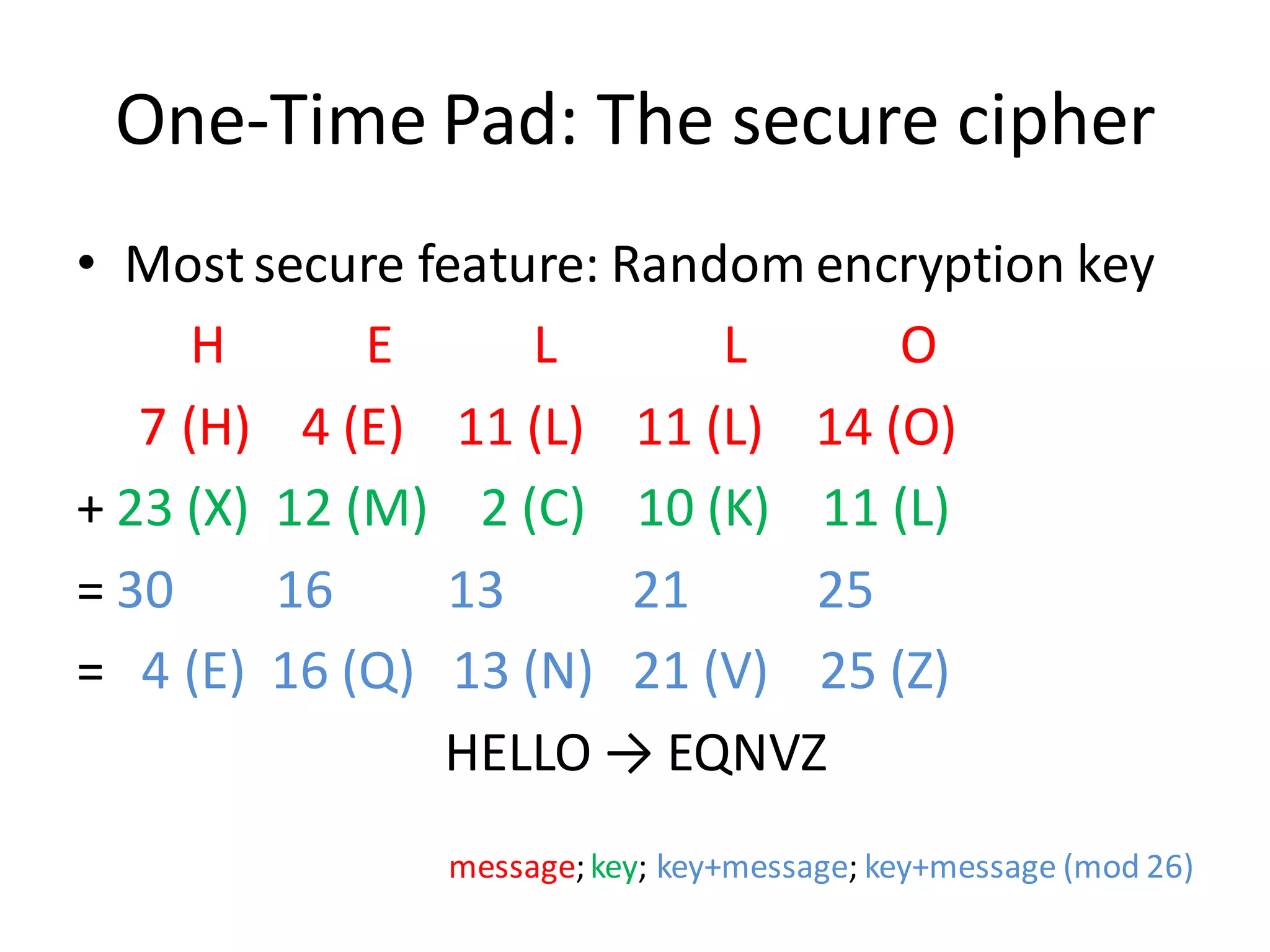 Cryptanalysis - basic ciphers and a bit more | PDF