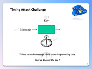 Cryptanalytic timing attacks 1 | PPT