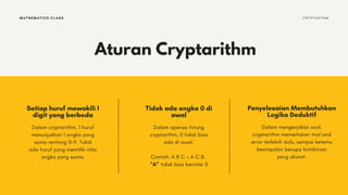 Cryptarithm: Teka-teki Matematika (Omnas) | PDF