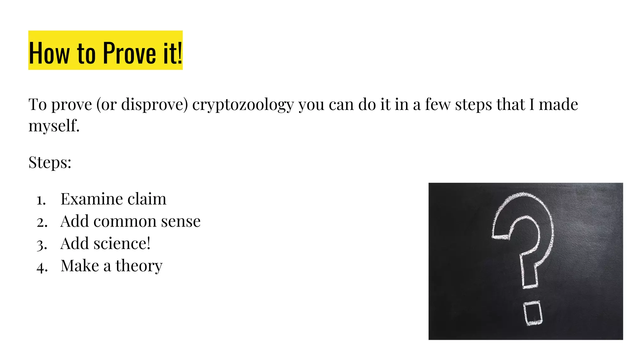 Can You Prove It? Cryptids and Cryptozoology | PDF