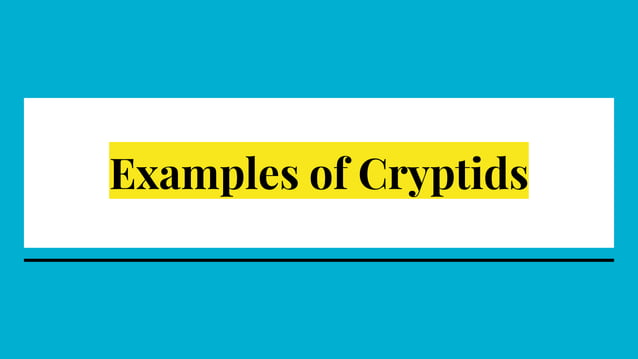 Can You Prove It? Cryptids and Cryptozoology | PDF | Geology | Science