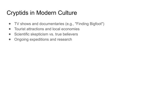 Cryptids of North America_ Mysterious Creatures in Folklore.pptx