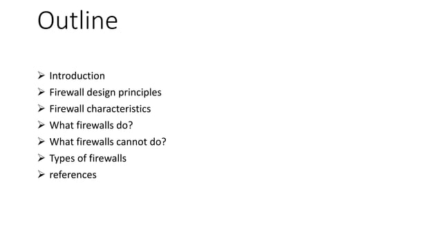 Firewall Design and Implementation | PPTX